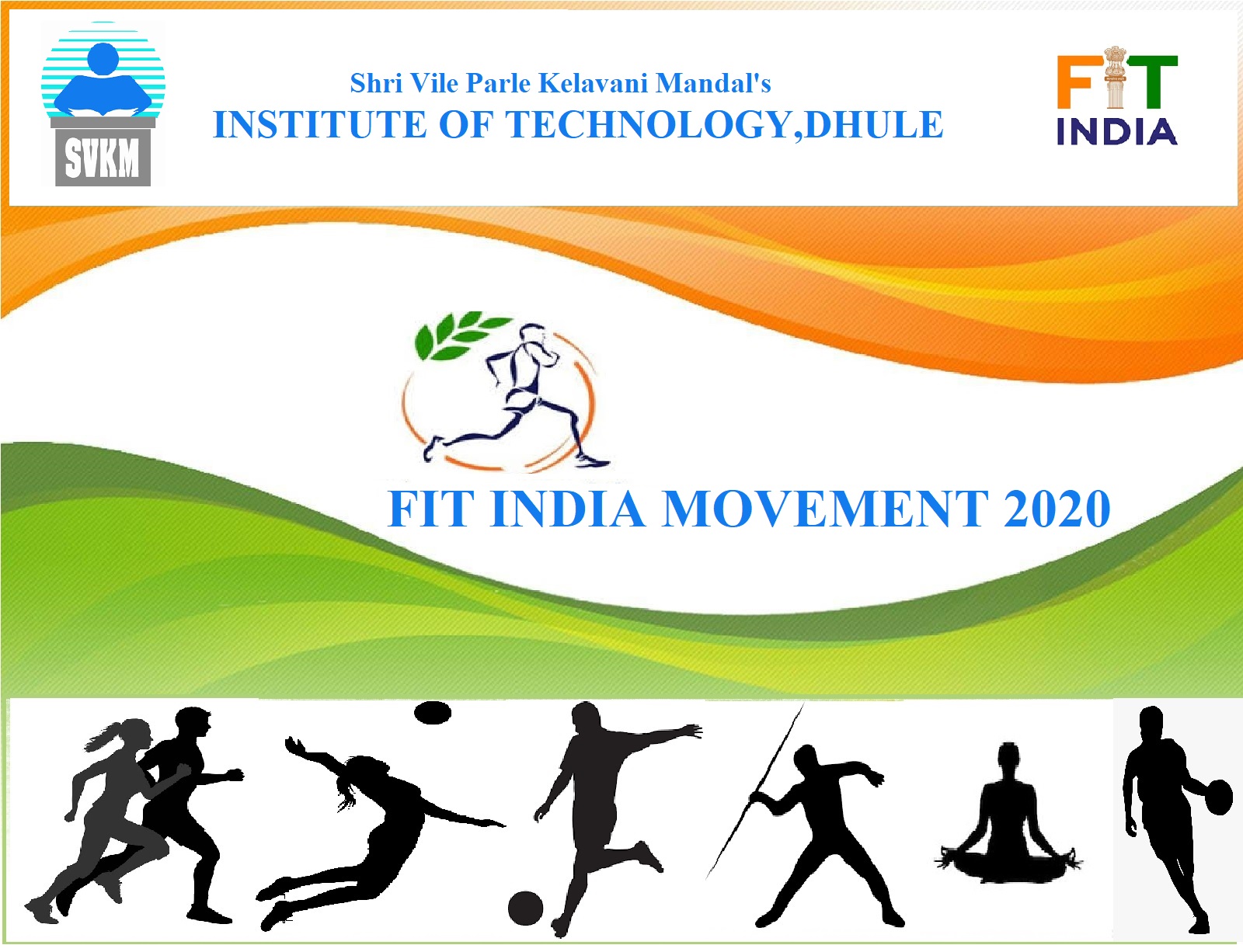 Running activity conducted under FIT India Movement 2020 at SVKM's ...
