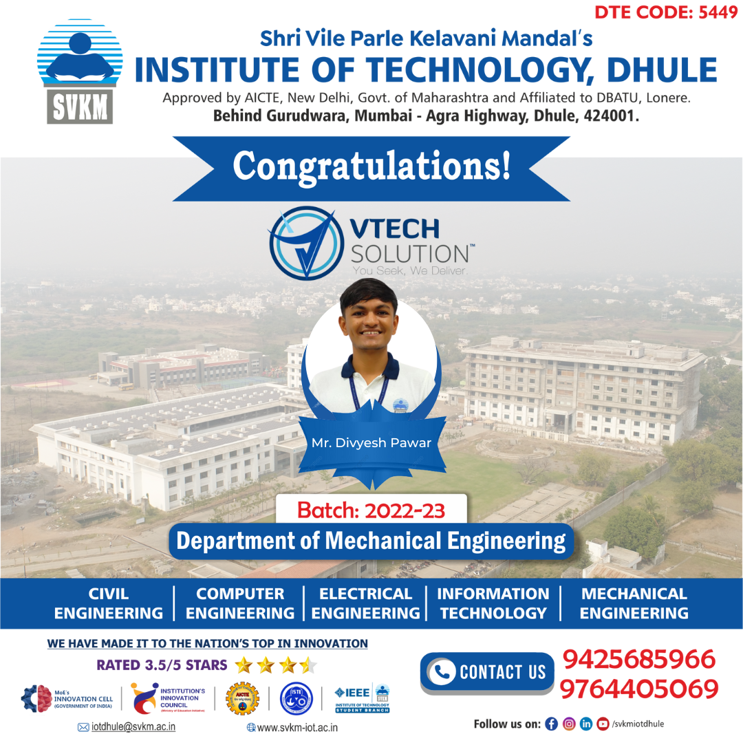 Student Achievements - SVKM's-IOT, Dhule